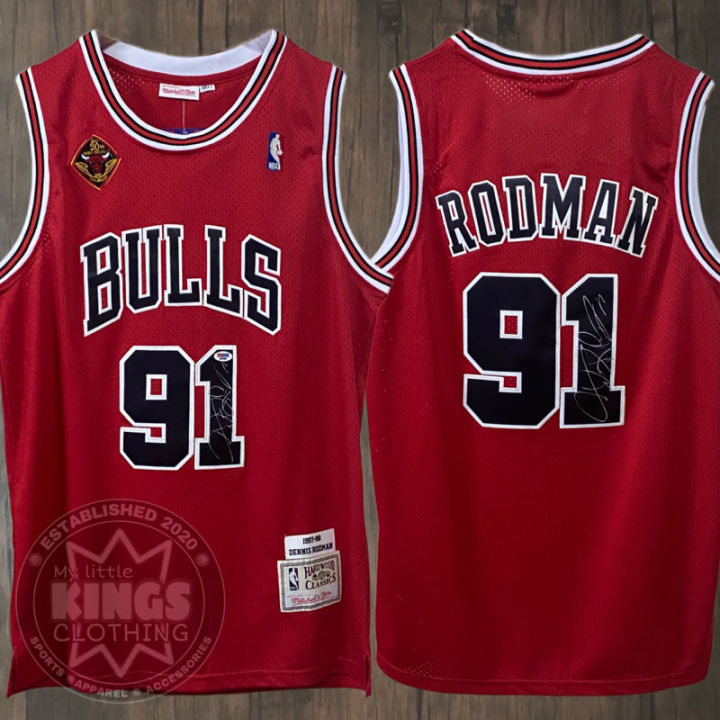 Men's #91 Bulls Signed Jerseys Rodman | Lazada.co.th