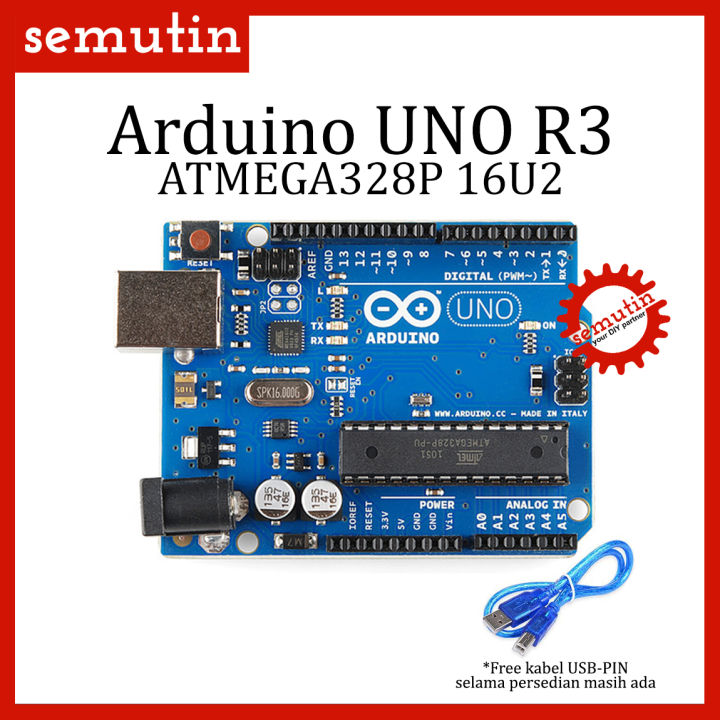 Arduino UNO R3 ATMEGA328P / DIP ATMEGA 16U2 Compatible Board | Lazada Indonesia