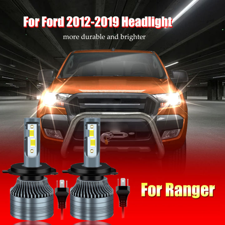 2pc LED For Ford Ranger (T6) (2012 - 2019) - Headlight 6000K Bulbs Kit ...