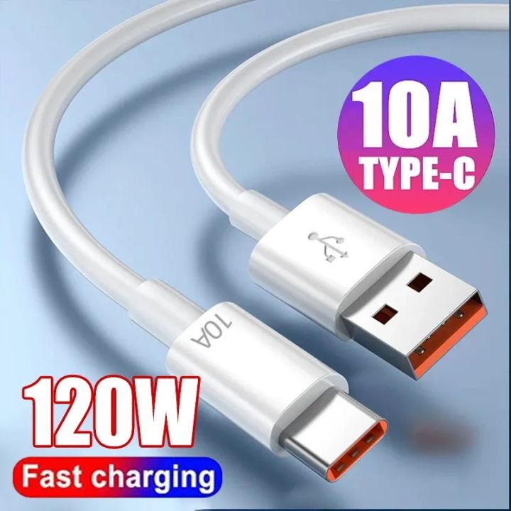 10A 120W USB Type C Cable Super Fast Charge Cable for Huawei Mate 40 ...