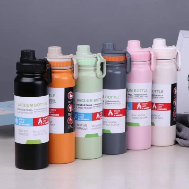 800ml Stainless Steel Vacuum Thermos Cup Home Office Coffee Tea Thermal Water Bottle Thermal Mug ...