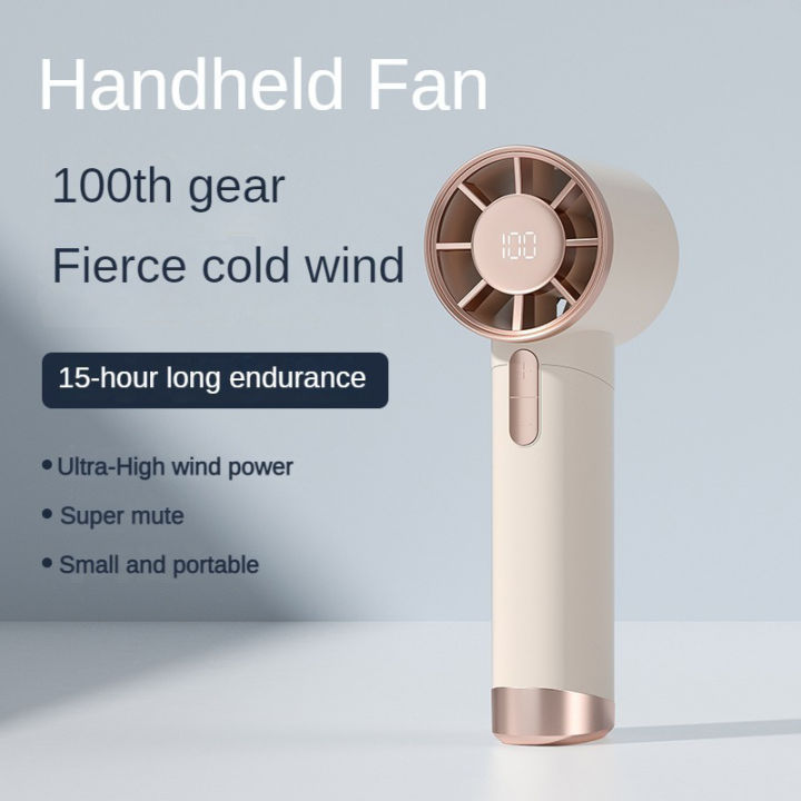 100 Speed Wind Gear Turbo Handy DS - 1013 Fan USB Rechargeable with ...