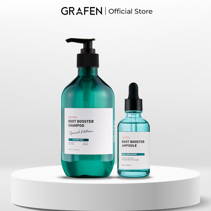 [GRAFEN] [Bundle of 2] Root Booster Shampoo 500ml + Scalp Enhancing ...