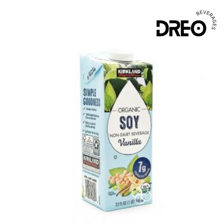 Dreo Beverages | Kirkland Signature Organic Vanilla Soy Milk 946mL ...
