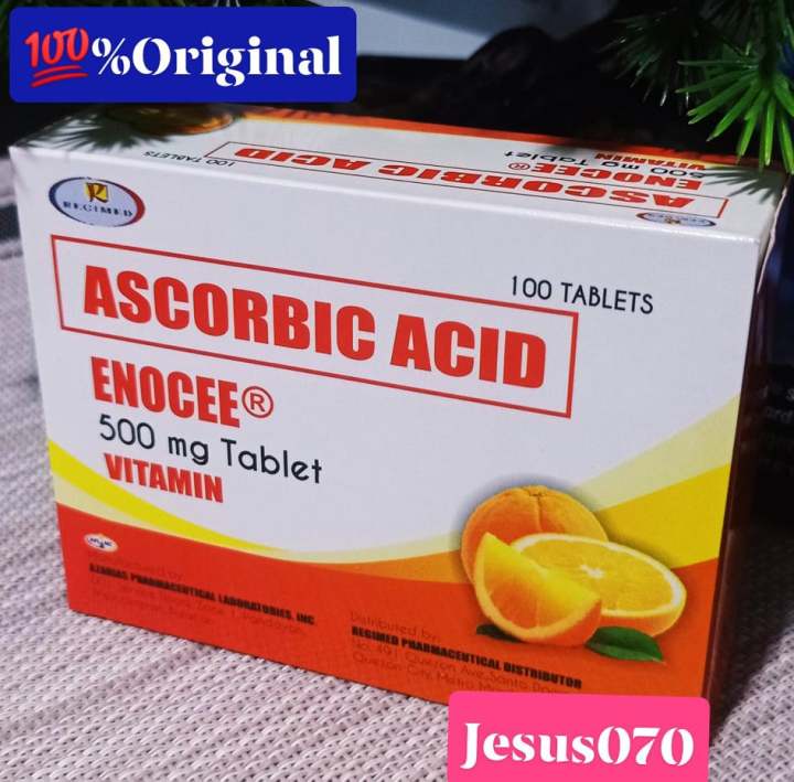 ENOCEE Ascorbic Acid 500mg Vitamin - 100 Tablets - FDA HRP-206 | Lazada PH