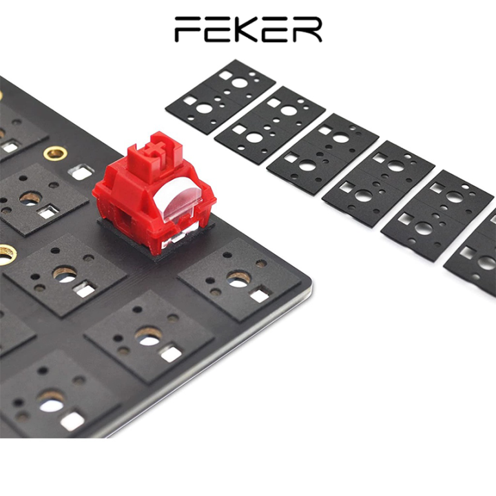 Feker 120/PCS EVA PE Poron Keyboard Switch Pad Silence PCB Foam for 61 ...
