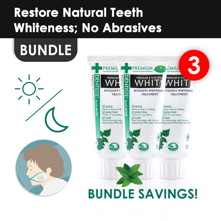 Dentiste Natural Whitening Toothpaste 50G Set of 3 | Lazada PH