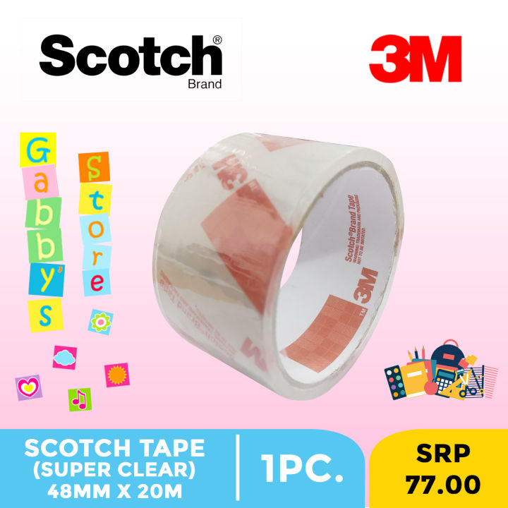 3M Scotch 3620 Packaging Tape Clear 48mm x 20m | Lazada PH