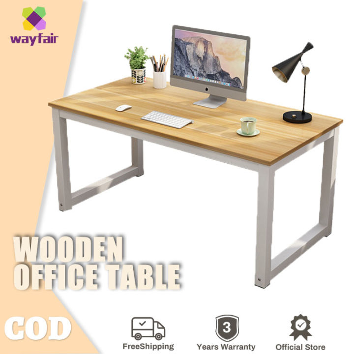 Wayfair Computer Desk Table Solid Wood Home Office Desk Table Thickened ...