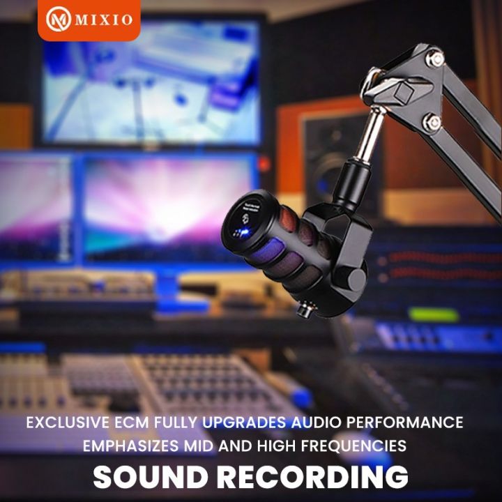 MIXIO TL-H1 Condenser Microphone USB Type-C with RGB Streaming &Gaming ...