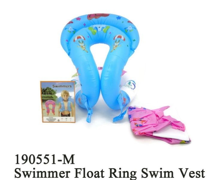 Pool Inflatable Swimmer Floater Swim Ring Vest Medium Size for Kids ...