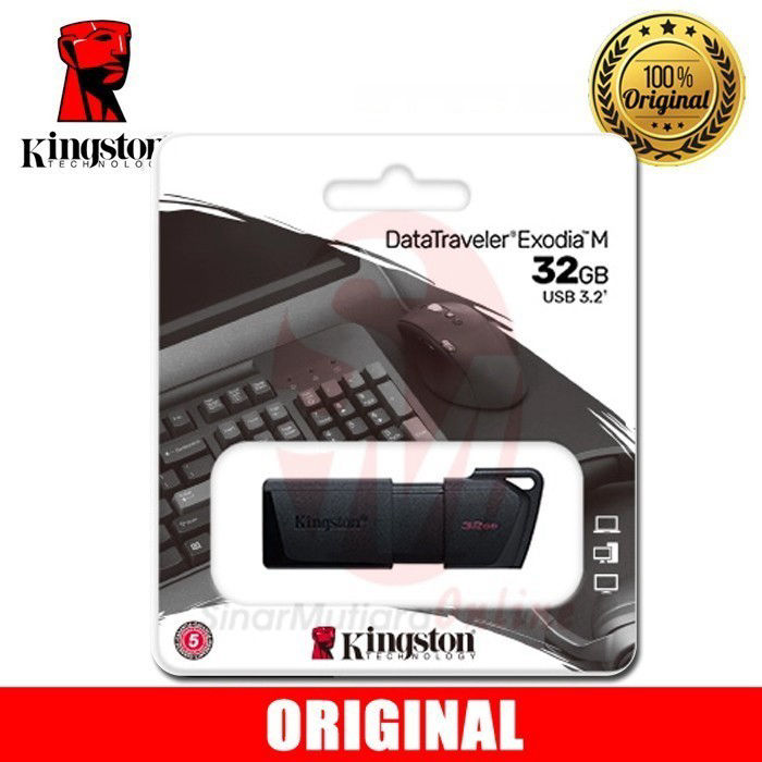 FLASHDISK KINGSTON DATATRAVELER DT-EXODIA M - 32GB DTXM USB 3.2 | Lazada Indonesia