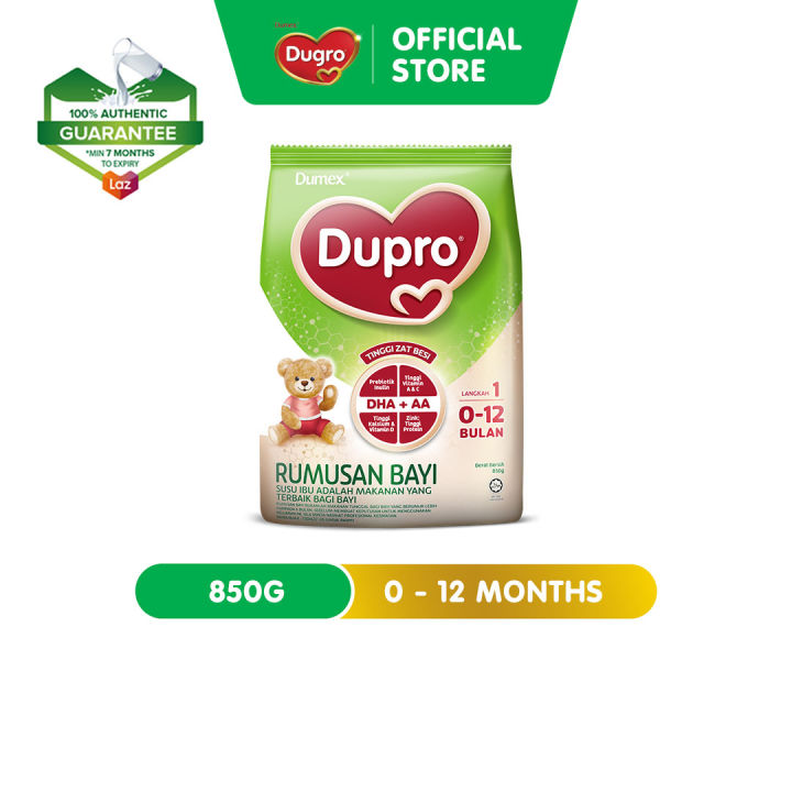 Dumex Dupro Step 1 Infant Milk Formula 0 - 12 months 850g (Susu, Milk ...