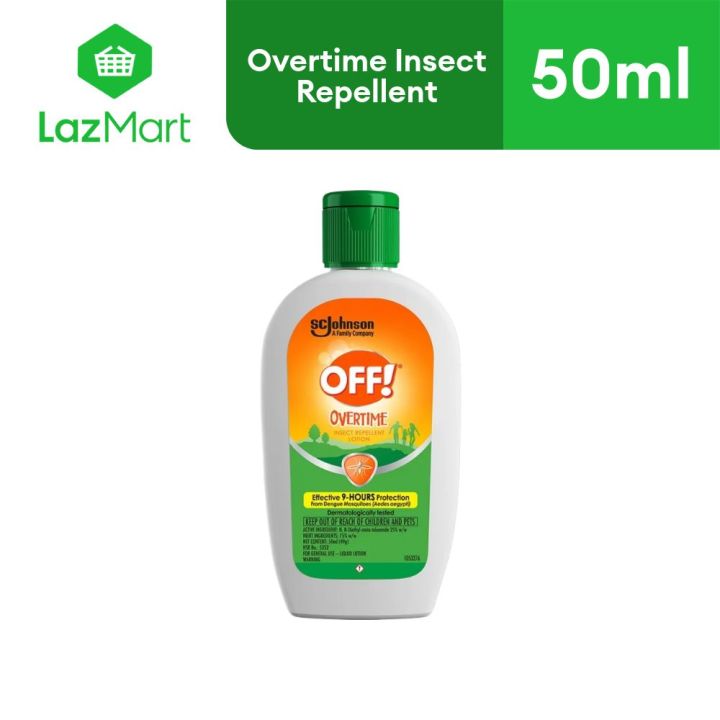 Off Insect Repellent Lotion Overtime 50ml | Lazada PH