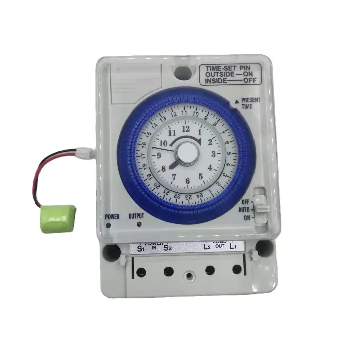 Din Rail 24Hrs Chronometry Timer Mechanical Switch Industrial Analogue ...