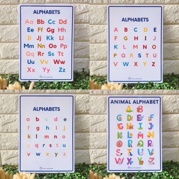ALPHABET MINIMALIST CHARTS - A4 Size | Lazada PH