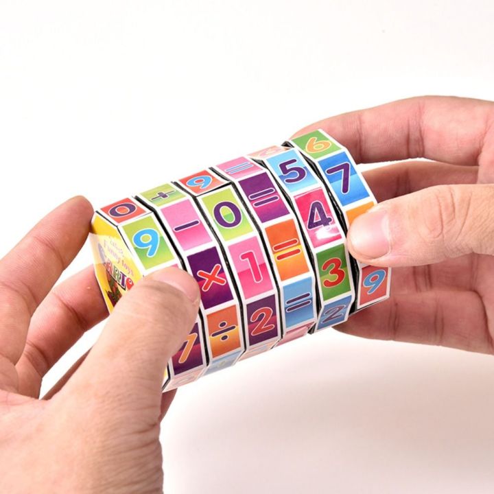 IIY Plastic Mathematics Numbers Magic Cube Multicolor DIY Removable ...