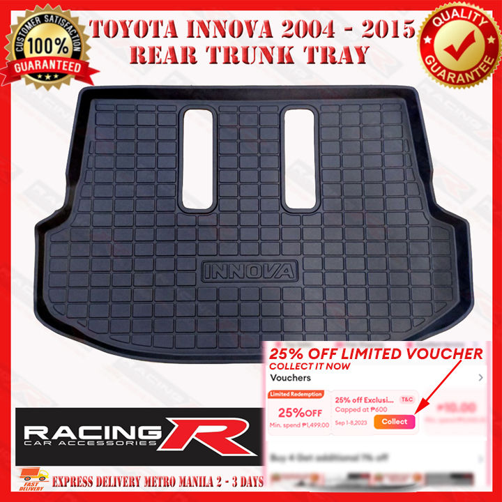 Toyota Innova 2004 to 2024 OEM Trunk Tray or Cargo Tray With and ...