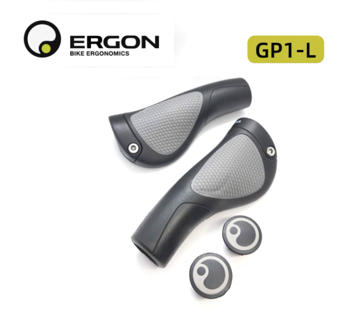 [SG SELLER] Ergon Grip GP1 GP3 Bicycle Grip Lock On Flat Ends Plug MTB ...