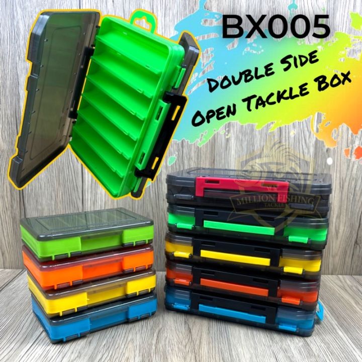 ♀【BX005】 Double Side Open Lures Box Kotak Gewang Pancing Kotak Mancing 钓鱼用具盒子路亚盒♬ | Lazada
