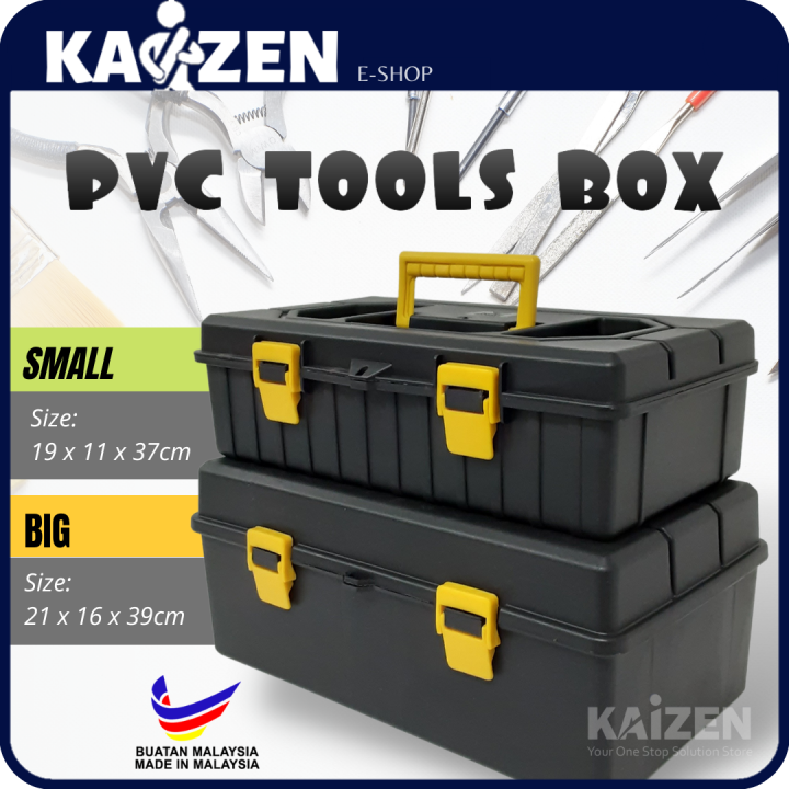 Multipurpose Portable PVC Tool Box with Tray for Tools Organizing ...