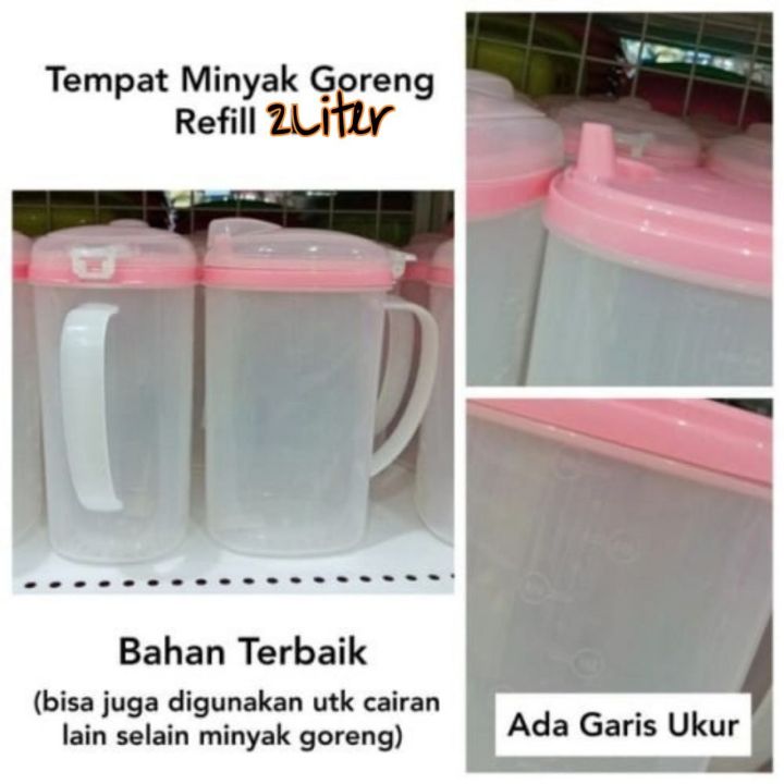 Tempat Minyak 2 Liter 2000 Ml Golden Lemon Wadah Botol Minyak | Lazada ...