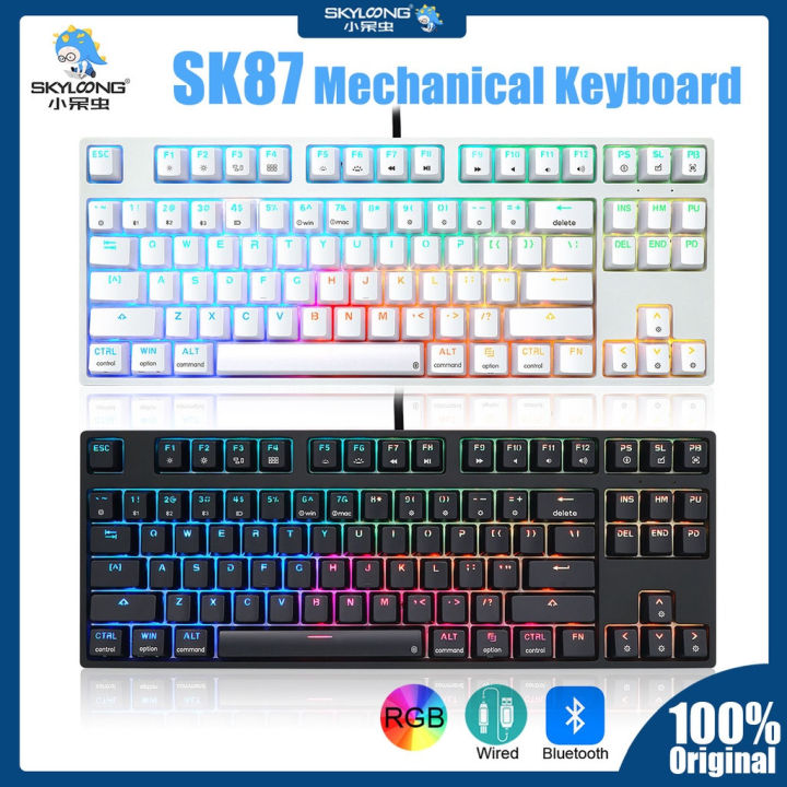 SKYLOONG GK87 GK87S Hot Swappable Wireless Bluetooth Mechanical Gaming ...