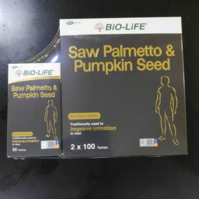 BIOLIFE SAW PALMETTO & PUMPKIN SEED 2X100S+30S | Lazada