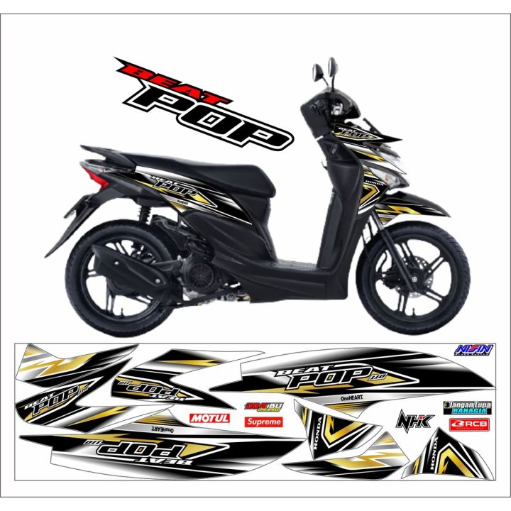 STRIPING HONDA BEAT POP VARIASI RACING SANGANT COCOK BUAT MOTOR ...