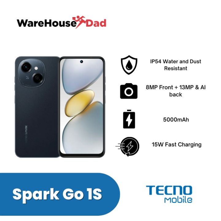 Tecno Spark Go 1s 3GB+64GB Smartphone | Lazada PH