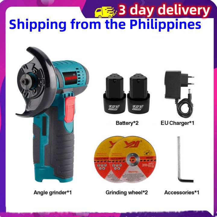 [Philippine Stock] 12V 19500RPM Mini Angle Grinder multifunctional with ...