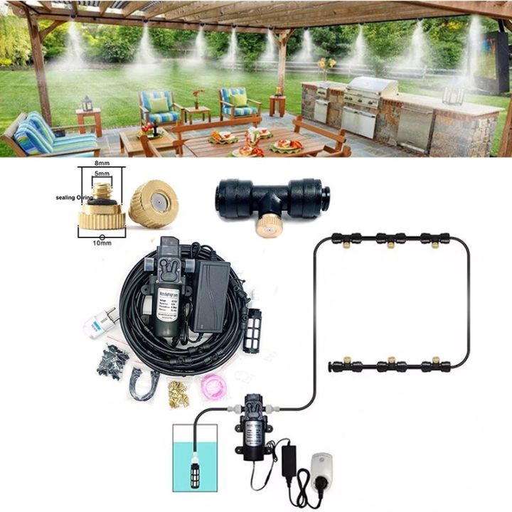 HEMAN Free Shipping Fog Mist System Garden Water Mist Spray Misting ...