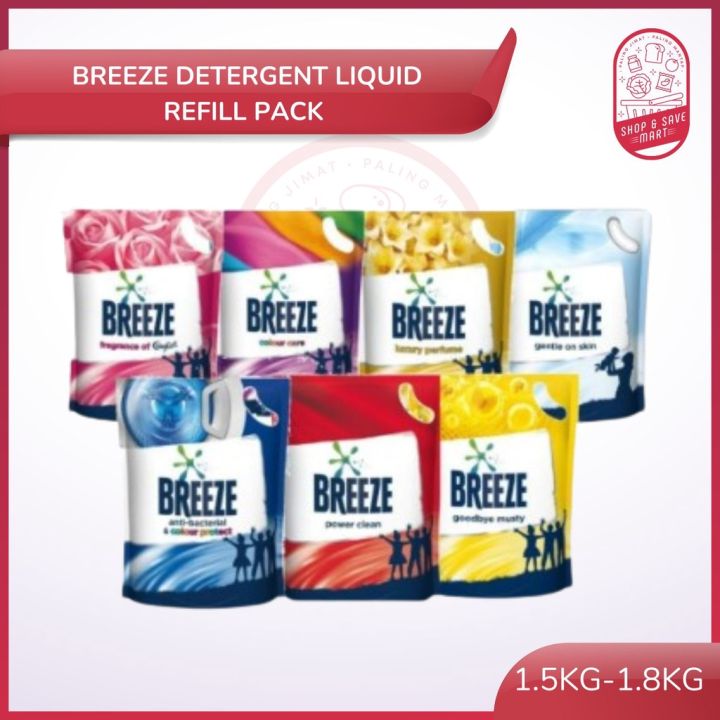 Breeze Detergent Liquid Refill Pack (1.5kg-1.8kg) | Sabun Cuci Baju ...