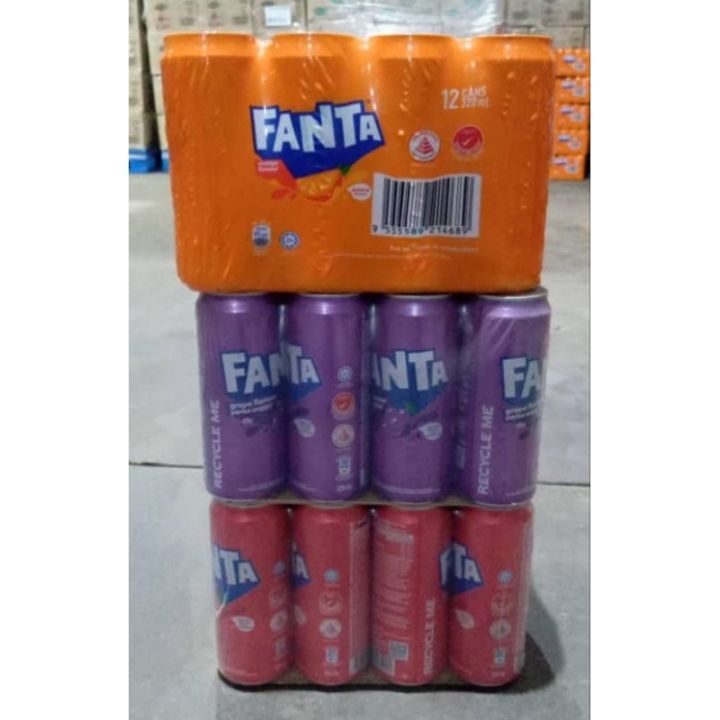 Fanta Air Gas/ Carbonated Drinks 320mlx12tin | Lazada