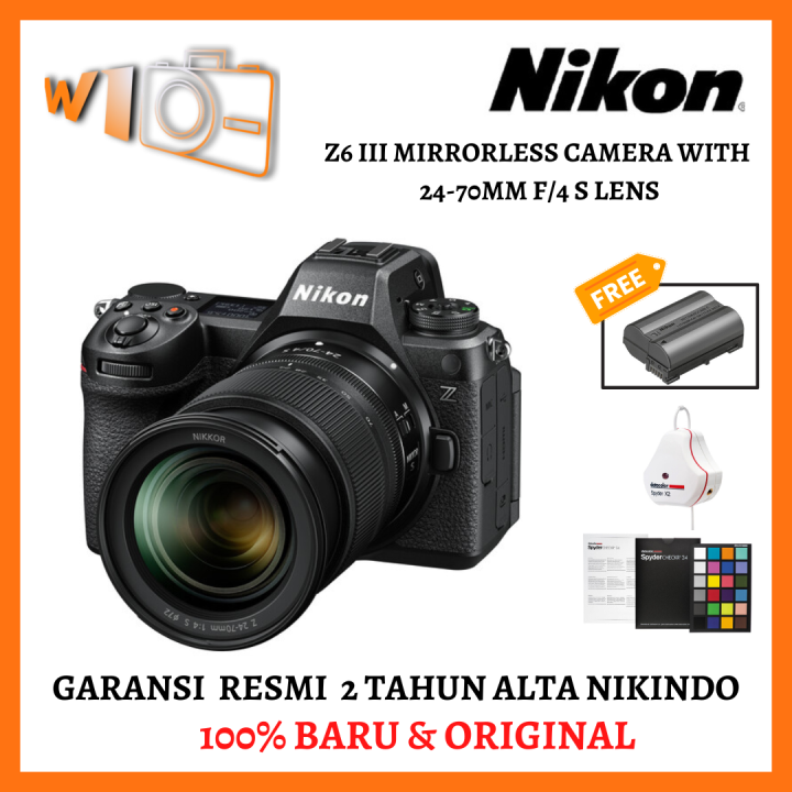 Nikon Z6 Mark III Kit 24-70mm f4 Mirrorless Camera GARANSI RESMI | Lazada Indonesia