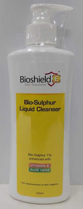 Bioshield E Bio-Sulphur Liquid Cleanser 250ml Exp - 11/25 | Lazada