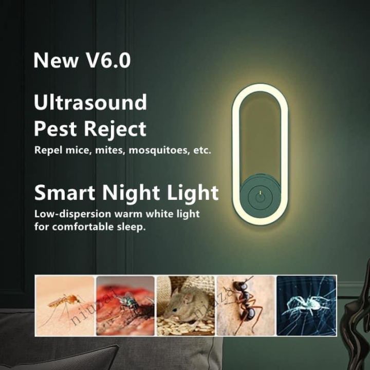 Ultrasonic insect repellent, electronic plug-in sonic insect repellent ...