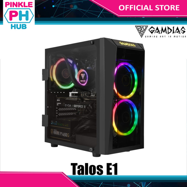 PinkleHub | Gamdias Talos E1 Refined Glasswork For Unhindered Airflow ...