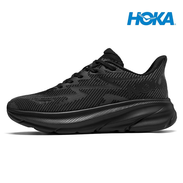 HOKA Men Gaviota 4 Wide Running Shoes - Black / White "4 Colors ...
