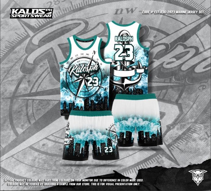KALOSph BASKETBALL JERSEY SET CODE # CLT 036-2023 MARINE JERSEY SET ...