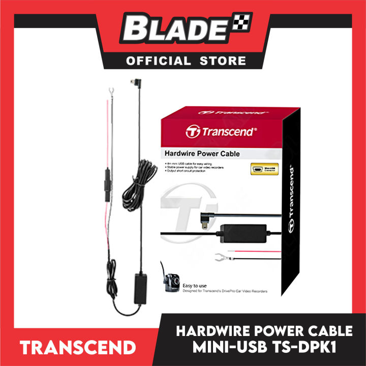 Transcend TS-DPK1 mini-USB Hardwire Power Cable (Black) | Lazada PH