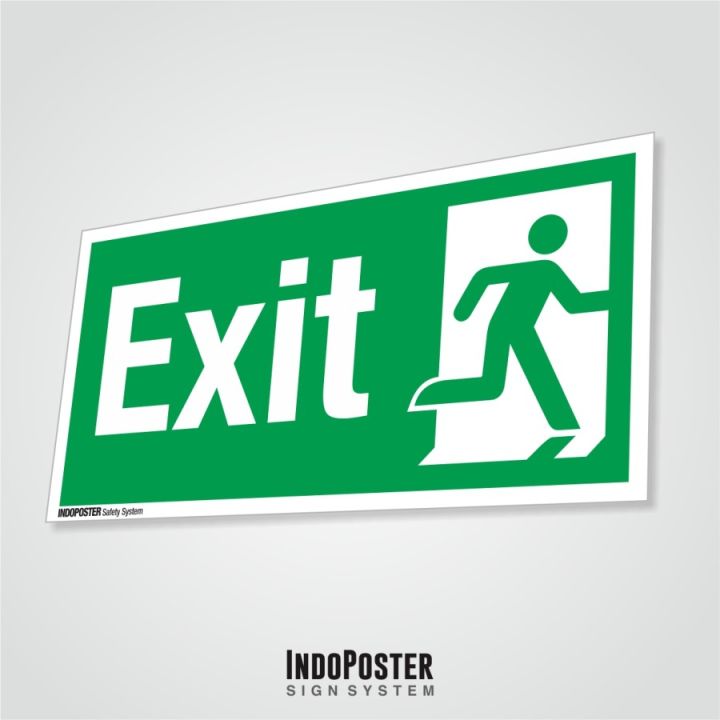 Stiker Label K3 Safety Sign Tanda Pintu EXIT | Lazada Indonesia