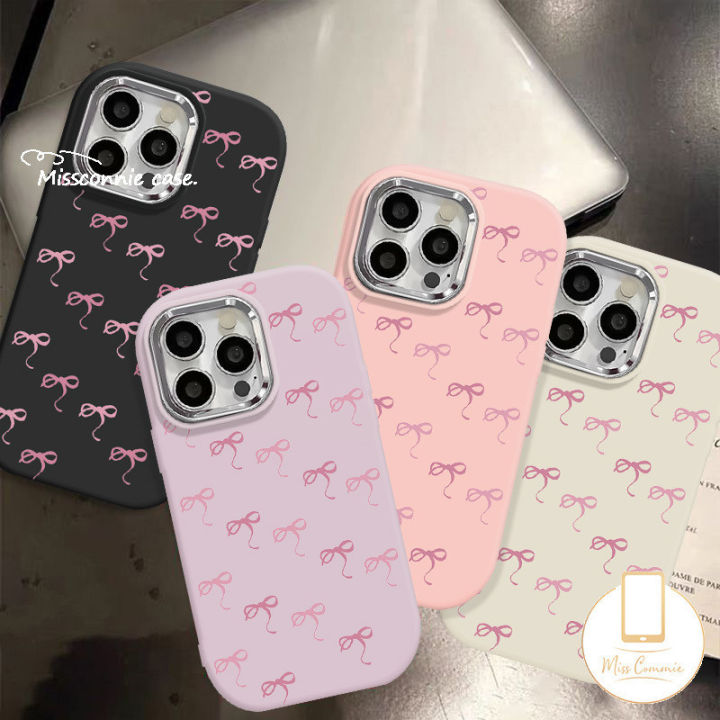 MissConnie Sweet Pink Bowknot Candy Color Case for Redmi 13C 12 9 12C ...