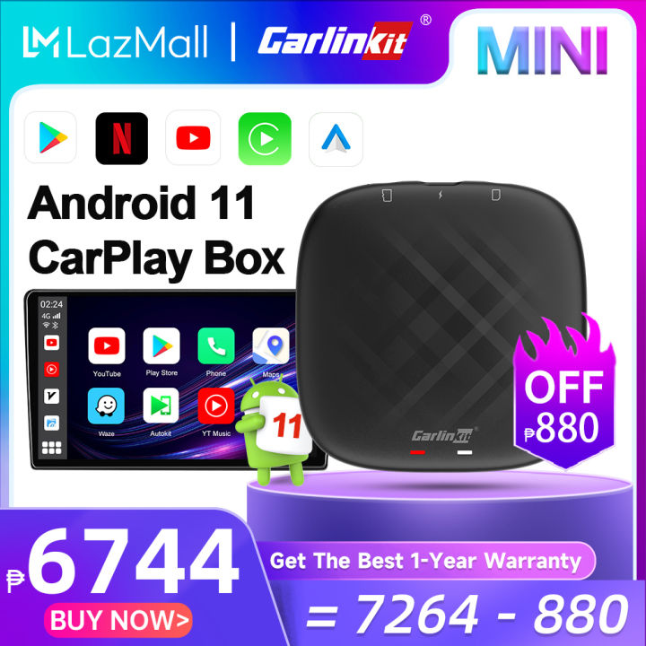 CarlinKit Tbox-MiNi 3+32GB Android AI Box Built-in Android 11 System Supports Wireless Android ...