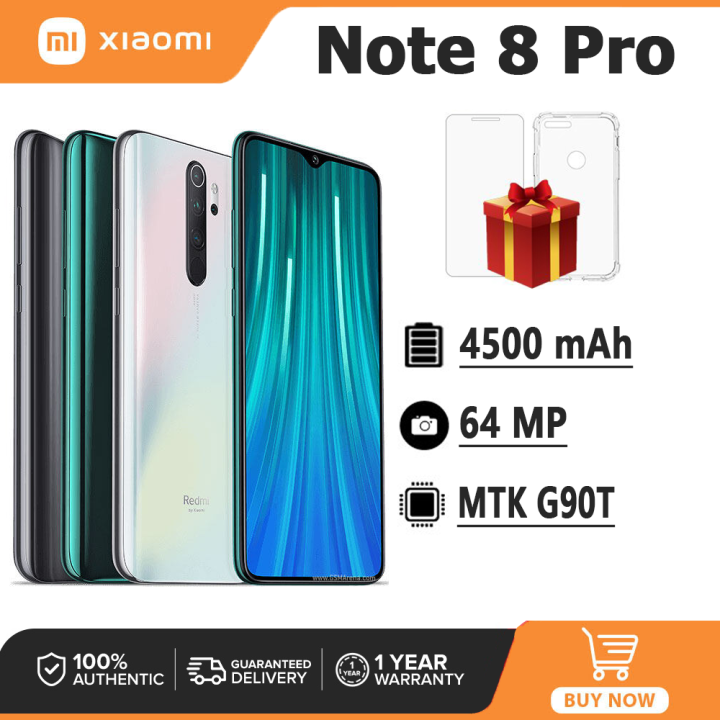 Xiaomi Redmi Note 8 Pro 6G RAM + 64GB/128GB ROM Smartphone 108MP Camera Snapdragon 732G 120Hz ...