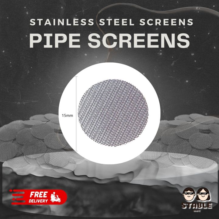 (50 Pcs.) แผ่นกรองสแตนเลส Pipe Screen Filters 50 ชิ้น | Lazada.co.th