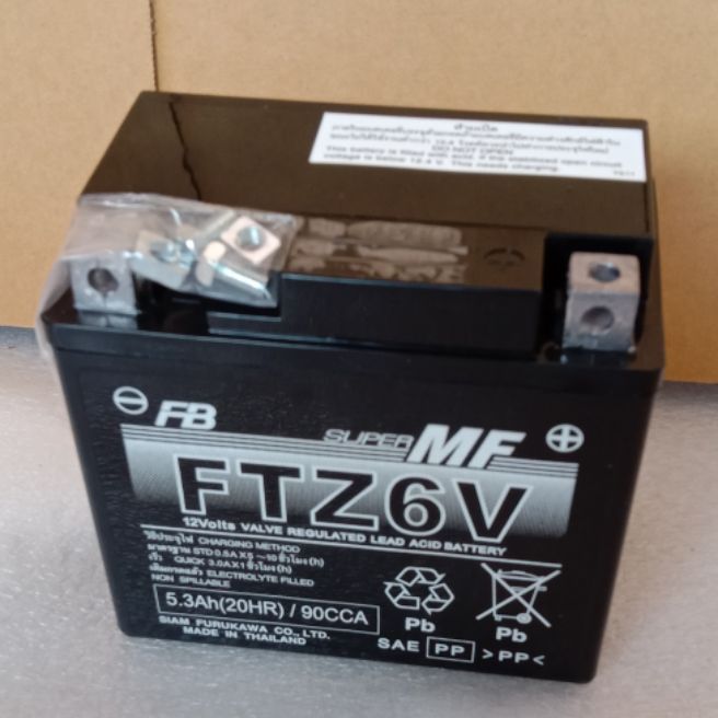แบตเตอรี่FTZ6Vแท้HONDA SCOOPY-i(LED) CLICK 125I,PCX150,CBR150,MOOVE,1 ...