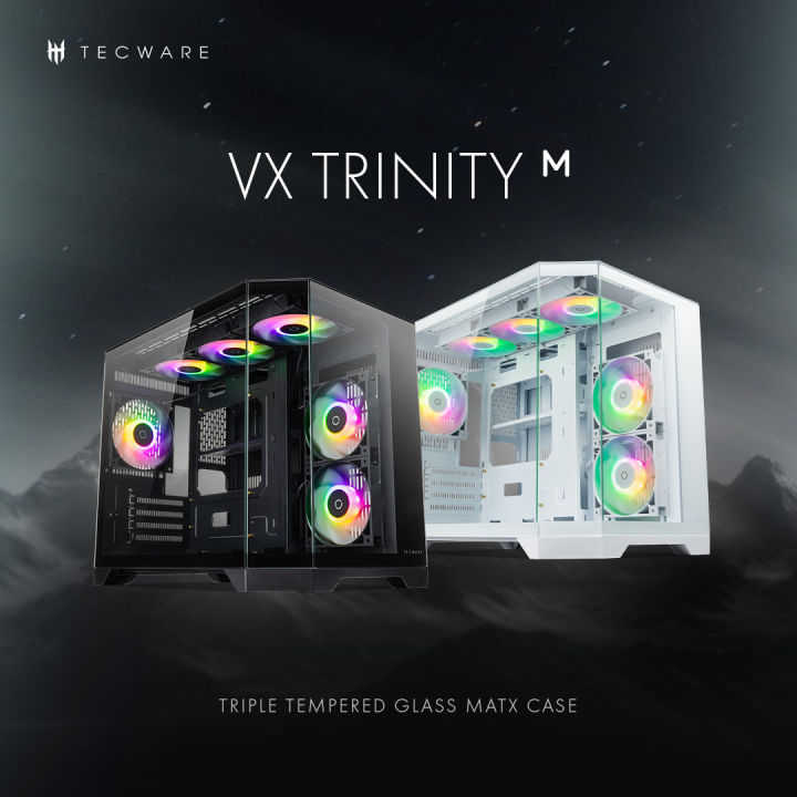 # TECWARE VX Trinity M - Mid Tower Triple T.G mATX Case With Pre ...