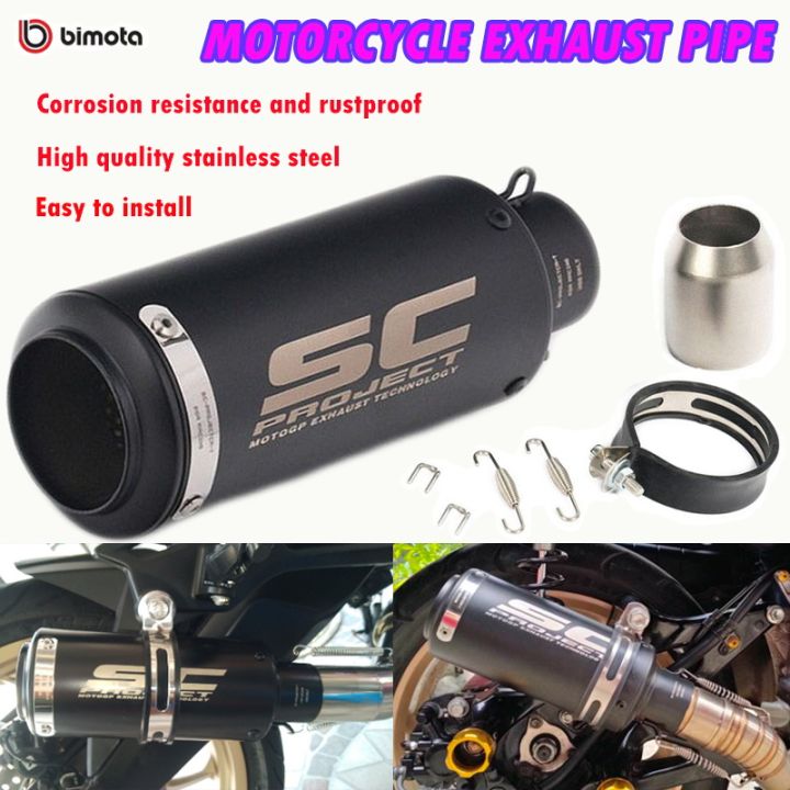 Bimota SC Project Exhaust Muffler Tailpipe Tip Stainless Universal 51mm ...
