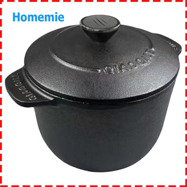 Cast Iron Rice Cooker Deepened Rice Pot Induction Compatible Dutch Oven ...